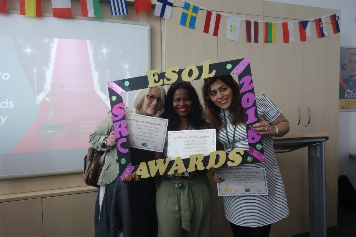 Celebrating success with the ESOL awards | Stockton Riverside College